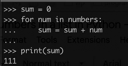 Calculate The Sum Of Numbers In A List In Python ProgrammerAbroad