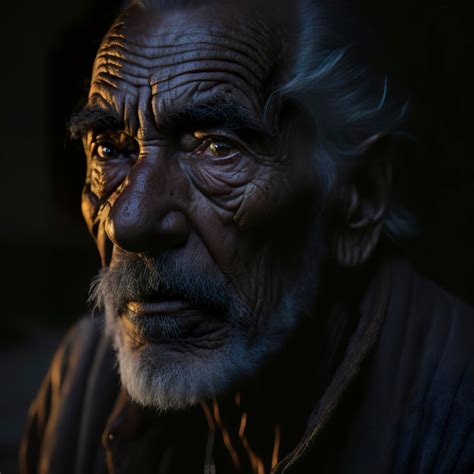 Premium Ai Image A Man With A White Patch On His Forehead Looks At