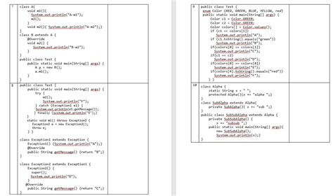 Solved Q2 Write Output Of Following Java Codes 1 Chegg Com