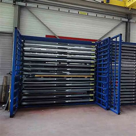 Стеллаж для вертикального хранения листового металла длиной 9 метров фото