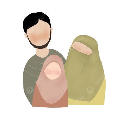 عائلة مسلمة أسرة مسلم إسلامي Png وملف Psd للتحميل مجانا