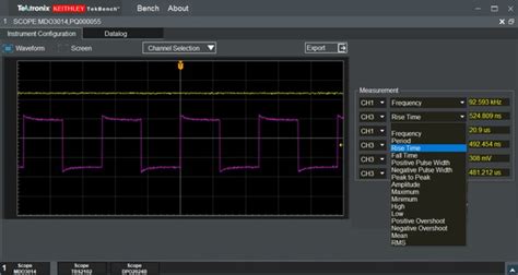 Control Software For Oscilloscope And Arbitrary Function Generators Tektronix