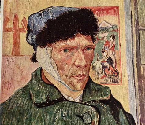 Van Gogh Self Portrait With Bandaged Ear Art Masters Color Lithograph