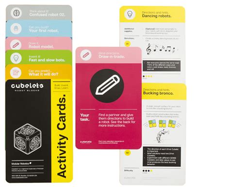 cubelets activity cards modular robotics cubelets robot blocks