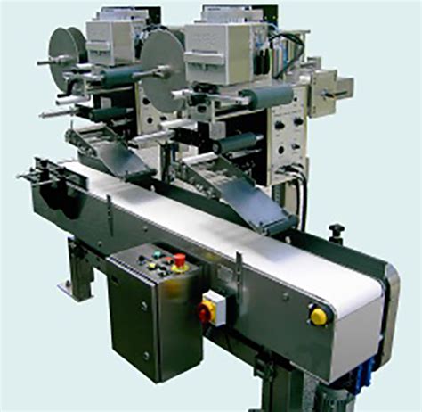 Twin Overhead Labelling System Packaging Machinery Precision Labelling Systems Ltd