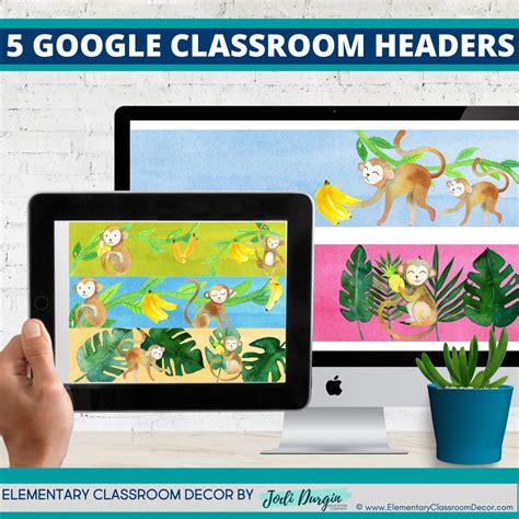 Monkey Themed Classroom Decorations Bundle Clutter Free Classroom Store