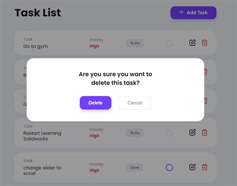 ReactJS Challenge CRUD Typescript Tasklist App