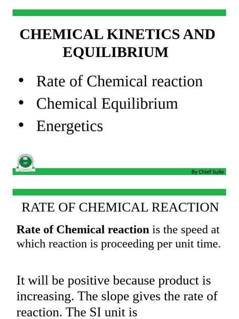 Part 4 Introduction To Physical Chemistry Pdf Reaction Rate