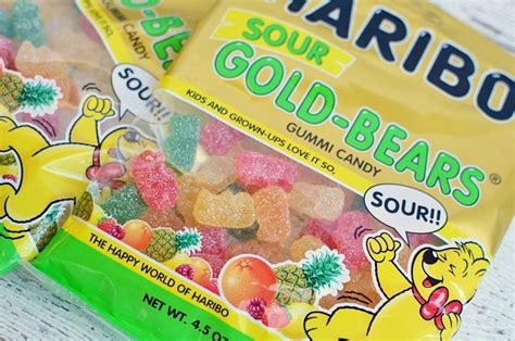 Fun Gummi Bear Facts New Haribo Sour Gold Bears