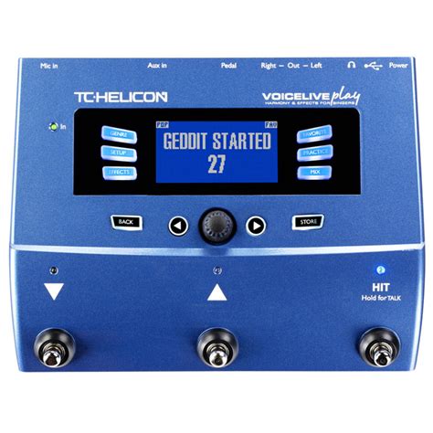 Tc Helicon Play Voicelive Pedale Effetti Voce Quasi Nuovo Gear4music