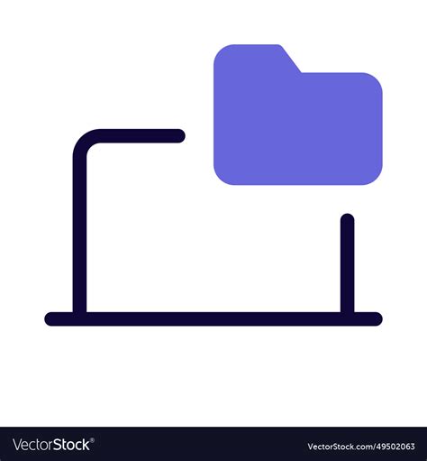 Virtual Storage Space For Data In Laptop Vector Image