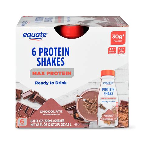 Equate Max Protein Shakes Nutrition Drink 25 Vitamins And Minerals