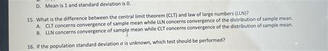 What Is The Difference Between The Central Limit