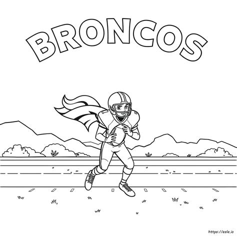 Dibujos Para Colorear De Broncos