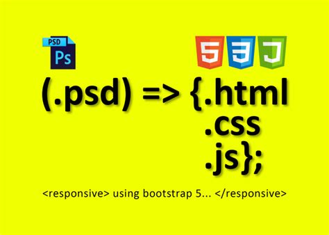 Convert Psd To Responsive Html Css And Javascript By Hammad112 Fiverr