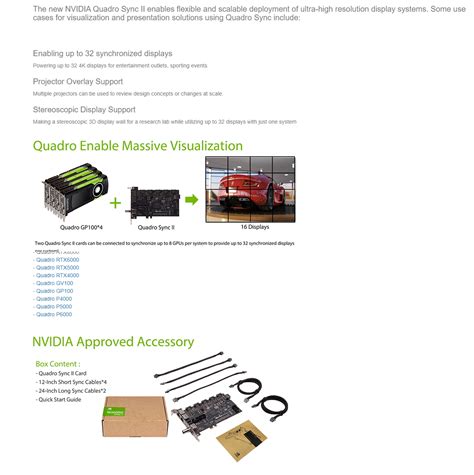 Nvidia Quadro Sync Ii Board Ple Computers
