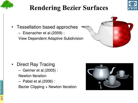 Ppt Hybrid Ray Tracing And Path Tracing Of Bezier Surfaces Using A