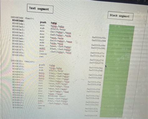 Solved Gdb Info Registers Eax Ecx Edx Ebx Esp Ebp