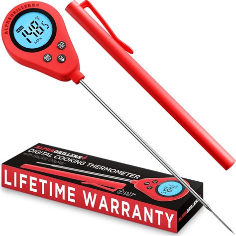 Alpha Grillers Instant Read Meat Thermometer Digital Food