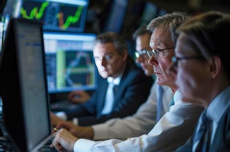Premium Ai Image Professionals Engaged In Analyzing And Interpreting Complex Financial Data