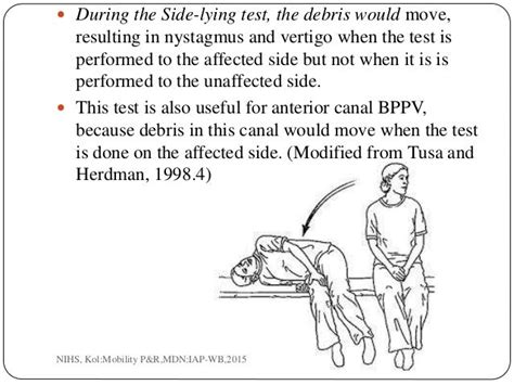 Bppv Physical Diagnosis And Management