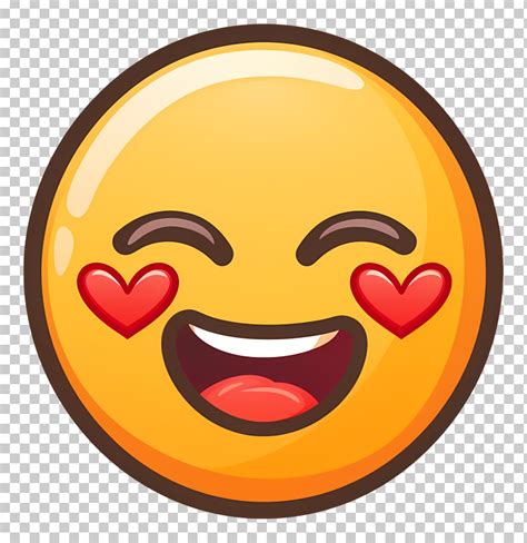 Smile Emoji Happy Smiley Face Emoji With Heart Eyes And Beaming Smile