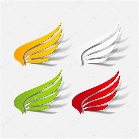 Realistic Design Element Wing Stock Vector Image By ©palau83 41208509