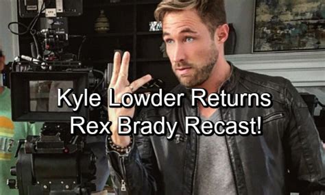 Days Of Our Lives Spoilers Kyle Lowder Back In A Shocking Role Rex