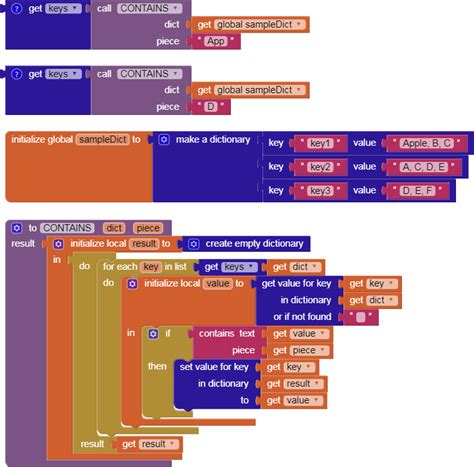 Search In List Of Pairs Or Dictionary Mit App Inventor Help Mit App