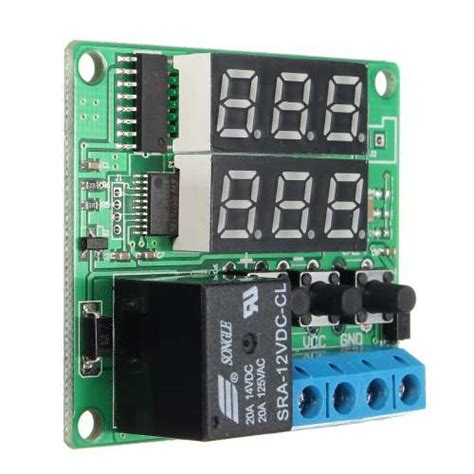 Dc12v Double Digital Led Cycle Timing Delay Time Timer Relay Module 1073017