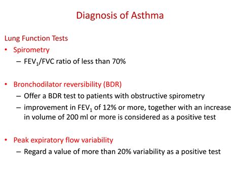 Bronchial Asthma And Its Clinical Presentations Ppt