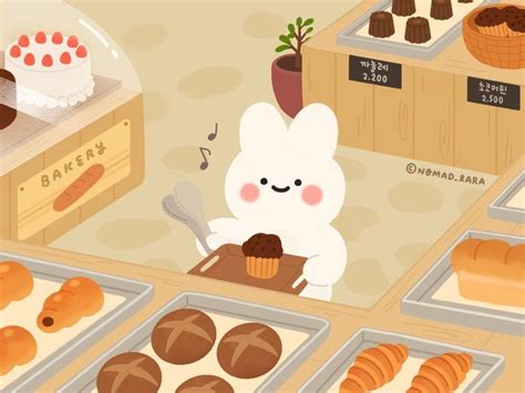빵집 일러스트 빵순이 베이커리 일러스트 빵집 아이패드 드로잉 디지털 드로잉 Bakery Illustration Bakery Bread Digital