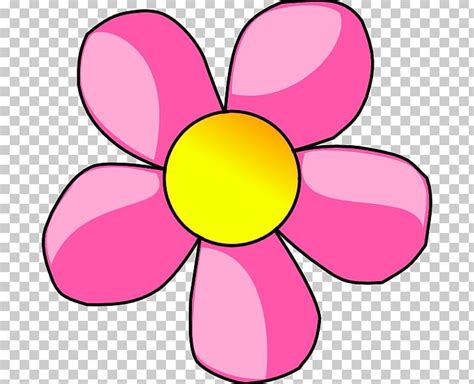 Flower Cartoon Png Clipart Area Artwork Bunga Cartoon Circle Free