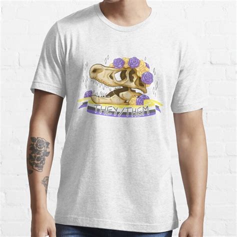 Dinosaur Pride Theythem Pronouns T Shirt For Sale By