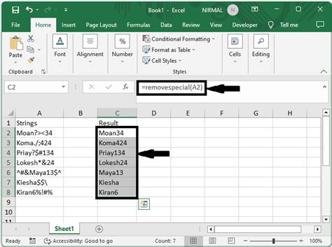 How To Remove Some Special Characters From String In Excel