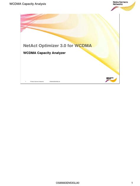 03 Os86663en53gla0 Wcdma Capacity Analysis Opt3 0 Pdf
