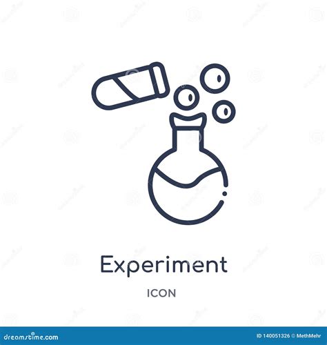 Linear Experiment Icon From Chemistry Outline Collection Thin Line Experiment Vector Isolated