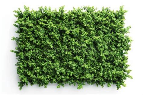 Tropical Shrub Bush Fence Tree Isolated Plant With Clipping Path Neural Network Ai Generated