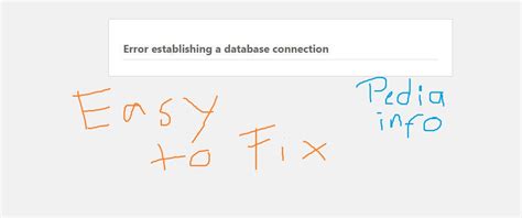Easy To Fix Error Database Connection Wordpress
