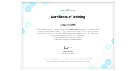 Surya Prakash On Linkedin Successfully Completed The Programming With Python Training From