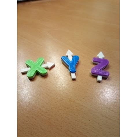 D Printable XYZ Axis Arrow By Sven De Boeck