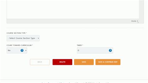 Custom Course Section Types Embed Video