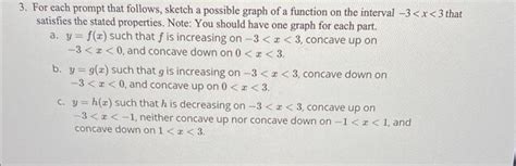 Solved 3 For Each Prompt That Follows Sketch A Possible