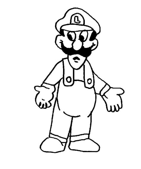 Druckbare Luigi Ausmalbilder Kostenlos Herunterladen Ausdrucken Oder