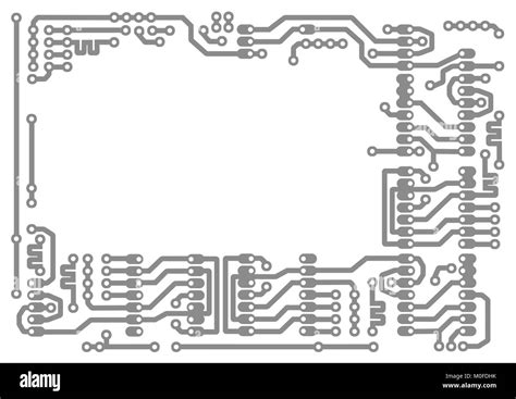 Frame In Pcb Layout Style Stock Vector Image And Art Alamy