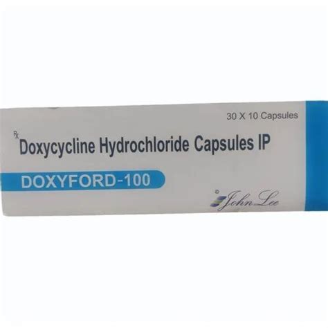 Doxyford 100 Doxycycline Hydrochloride Capsule Strength 100mg Packaging Size 10x10 At ₹ 150