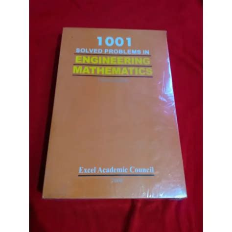 1001 solved problems engineering mathematics excel lazada ph