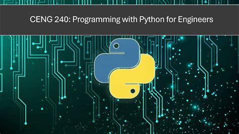 OdtÜ Makina Ceng240 Pythonla Kodlama Youtube