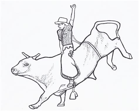 Bull Rider Coloring Sheets