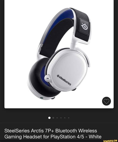 Steelseries Arctis Bluetooth Wireless Gaming Headset For Playstation White Ifunny